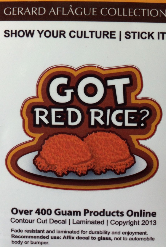Small Got Red Rice? Sticker Decal | Gerard Aflague Collection