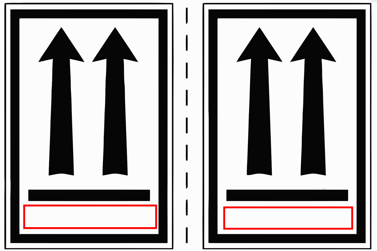 PERSONALIZED - CUSTOM - Directional Arrow Shipping Label DOT