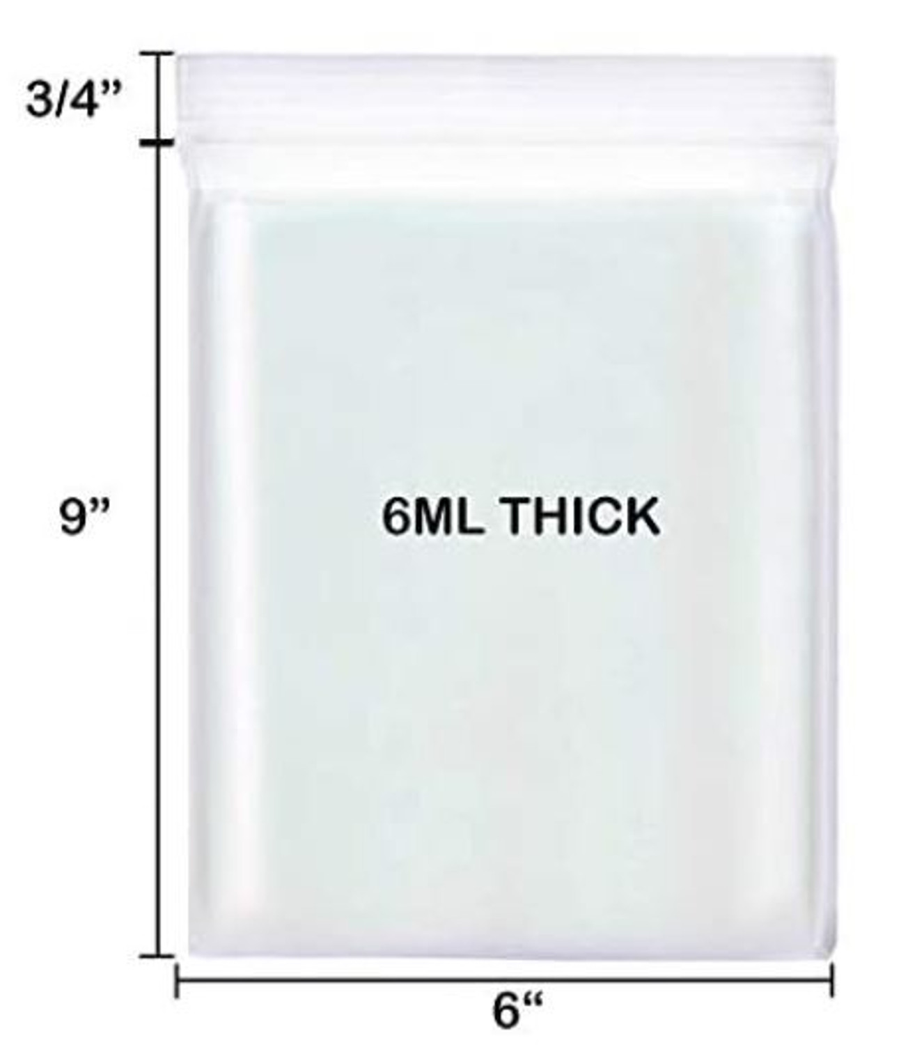 Zipper Polybag 6ML Extra Heavy Duty 6 x 9 inch
