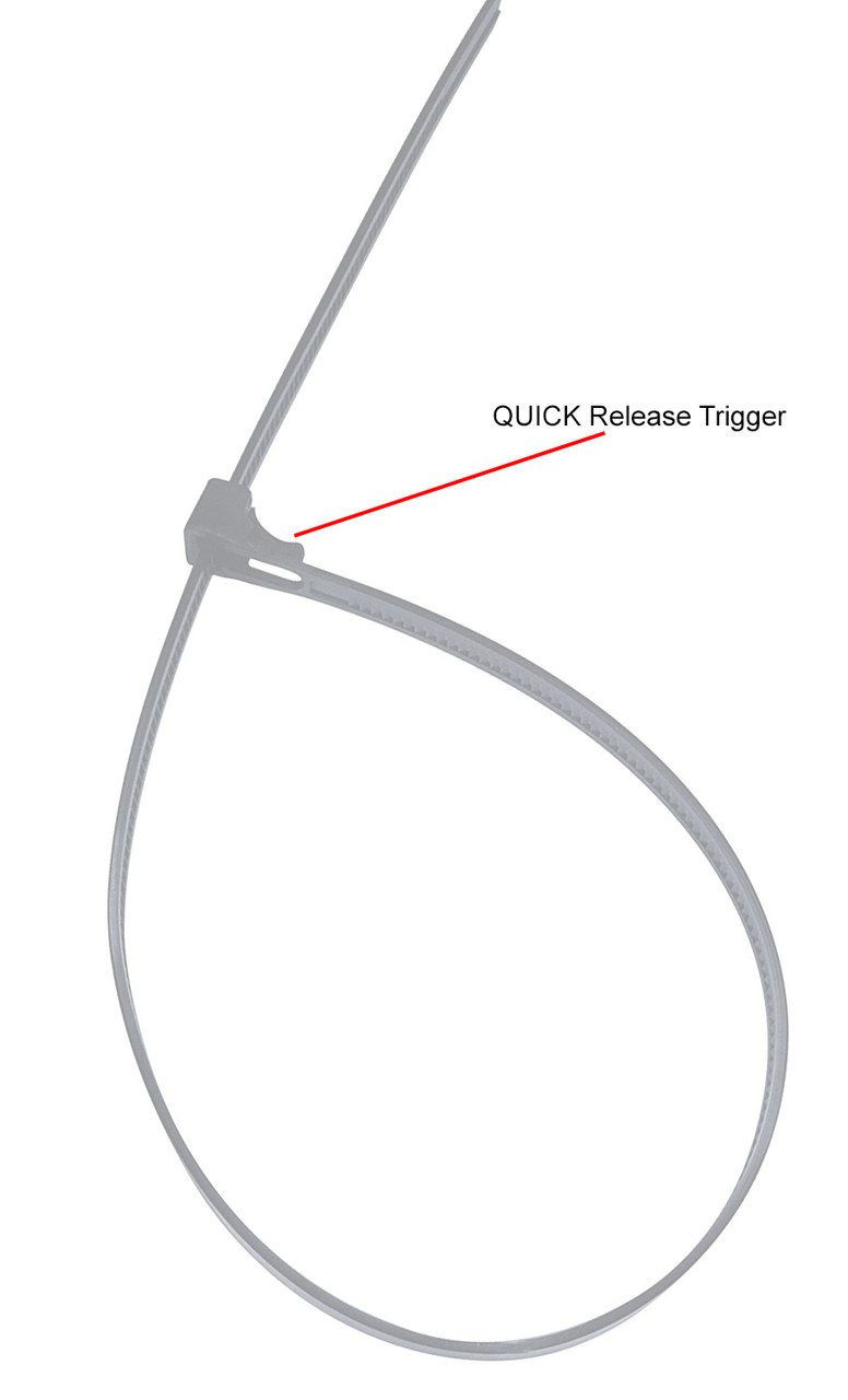 Hand releasable Cable ties for securing airline crate doors