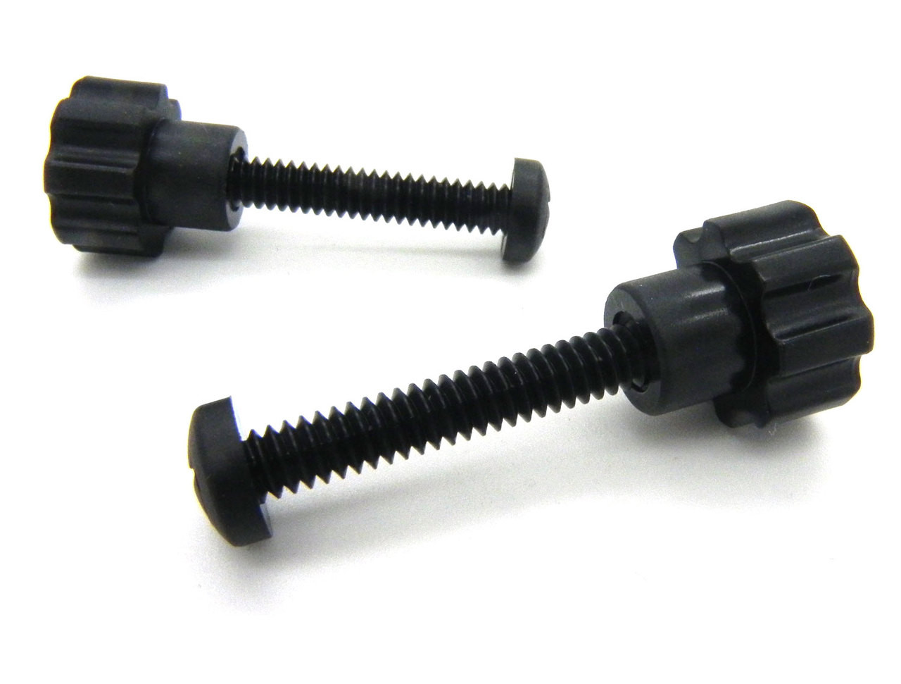 Plastic Thumbnuts Bolts, Black Nylon or Clear PolyCarb