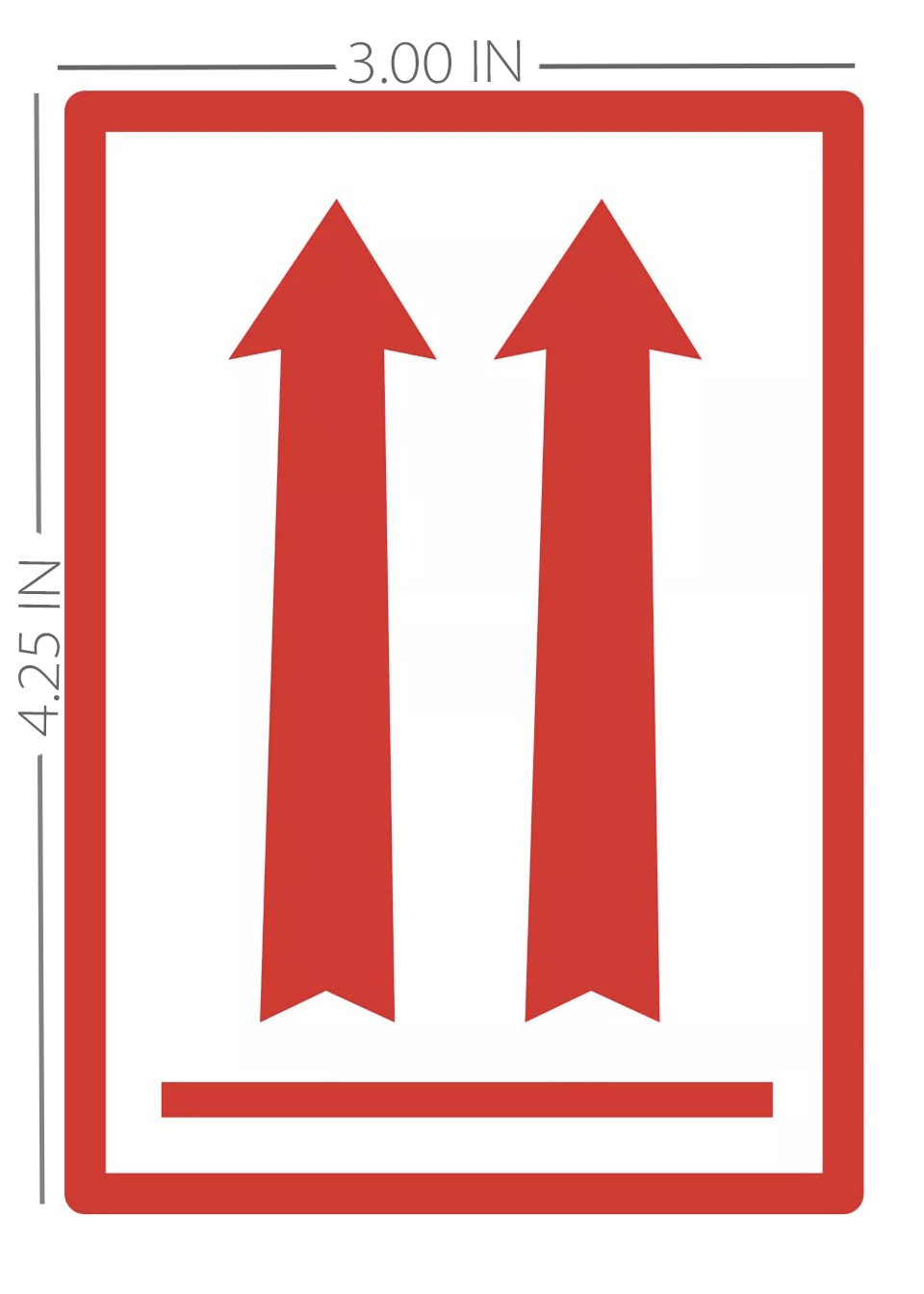 Green Live Fish Shipping label stickers with arrows