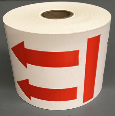 500 IATA Red Directional Arrows Up Shipping Sticker Labels