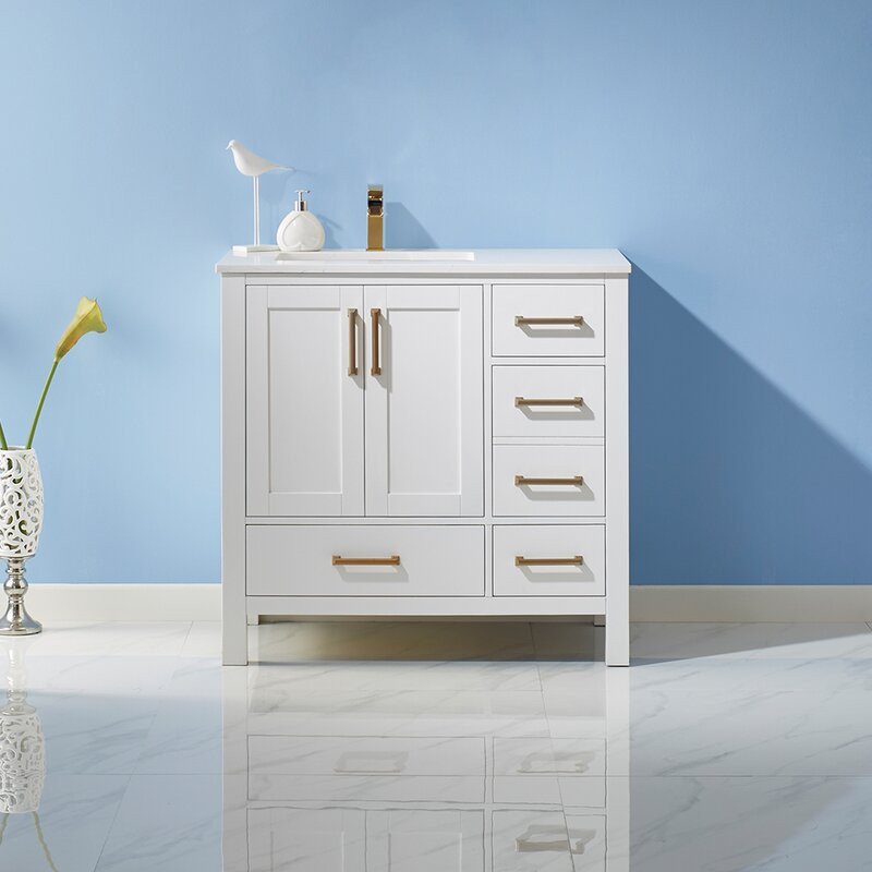 Armada 28" White Bathroom Vanity