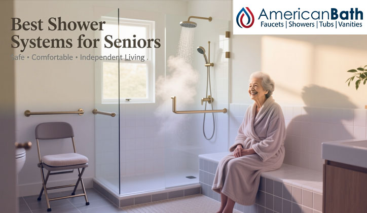 Best Shower Systems for Seniors | Safe Walk-In Showers - American Bath