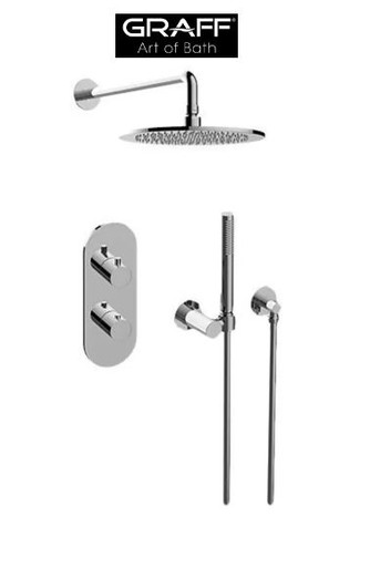 Buy Graff M-Series Thermostatic Shower System - Shower with Hand shower ...