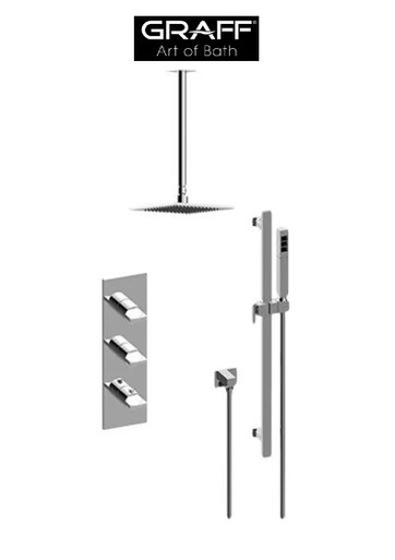 Buy Graff M-Series Thermostatic Shower System - Shower with Handshower ...