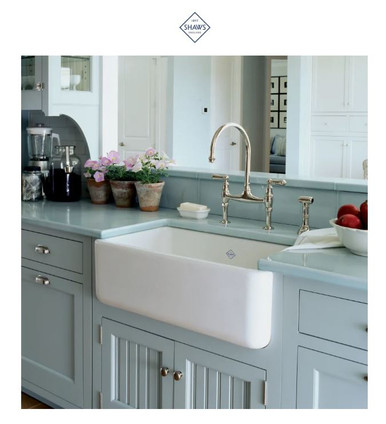 Shaws Lancaster 30" Handcrafted Fireclay Farmhouse Sink