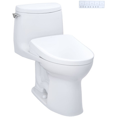 TOTO Supreme II 1.28 GPF One Piece Elongated Chair Height Toilet with ...