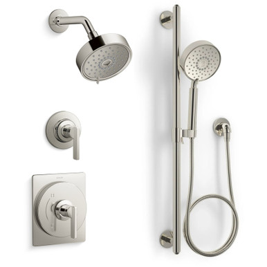 Kohler Purist Pressure Balanced Shower System with Shower Head, Hand ...