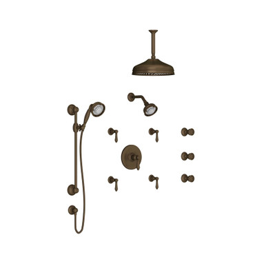 Rohl Eclissi Pressure Balanced Shower System with Hand Shower, Slide ...