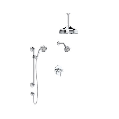 Rohl Eclissi Pressure Balanced Shower System with Hand Shower, Slide ...