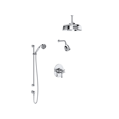 Rohl Eclissi Pressure Balanced Shower System with Hand Shower, Slide ...