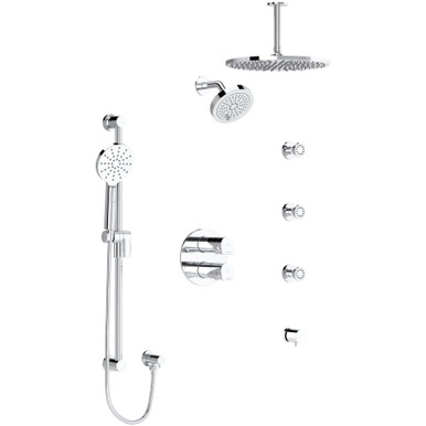 Rohl Eclissi Pressure Balanced Shower System with Hand Shower, Slide ...