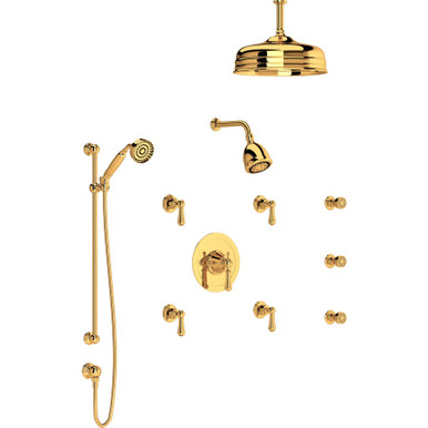 Rohl Eclissi Pressure Balanced Shower System with Hand Shower, Slide ...