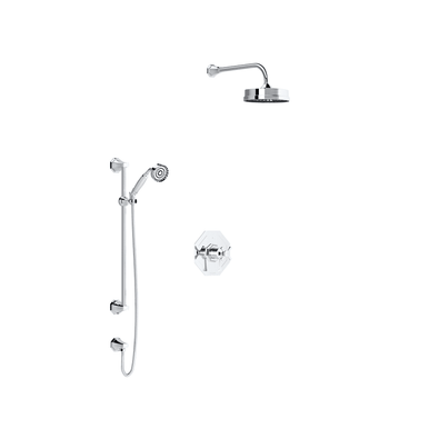 Rohl Eclissi Pressure Balanced Shower System with Hand Shower, Slide ...