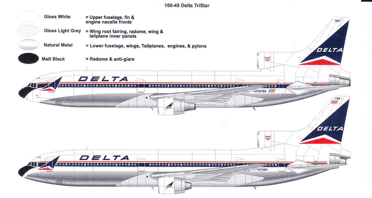 1/100 Scale Decal Delta TriStar