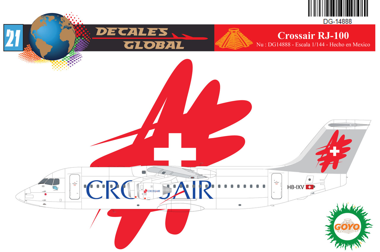 Decals By Aircraft - BAE SYSTEMS / AVRO / RJ - Page 1 - JoyDecals.com