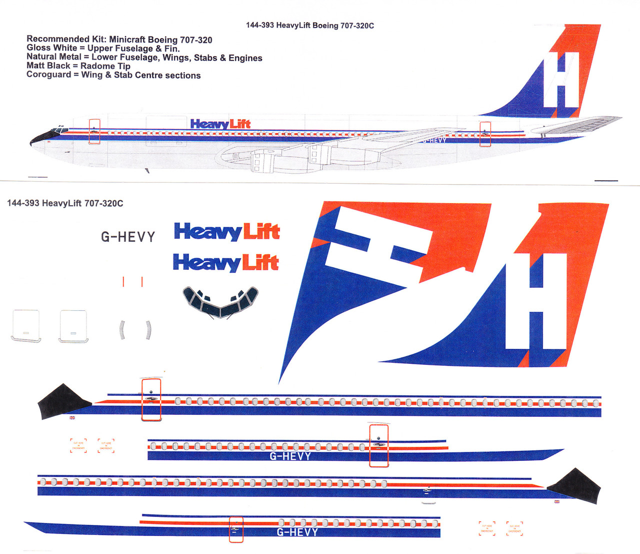Decals By Aircraft - BOEING - 707 - Page 1 - JoyDecals.com