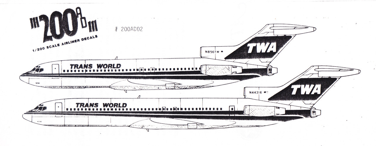 Decals By Aircraft - BOEING - 727 - Page 1 - JoyDecals.com