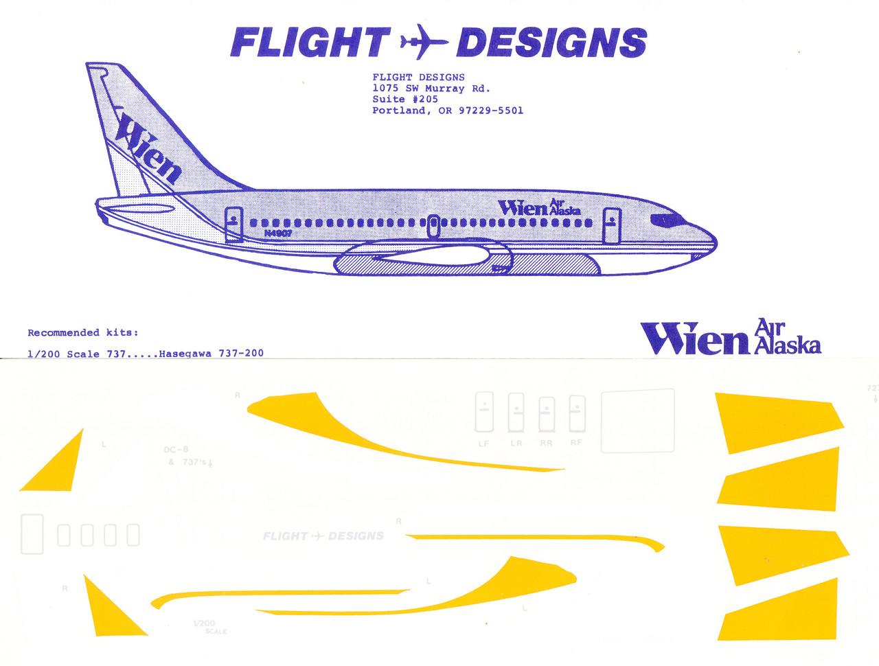 Decals By Aircraft - BOEING - 727 - Page 1 - JoyDecals.com