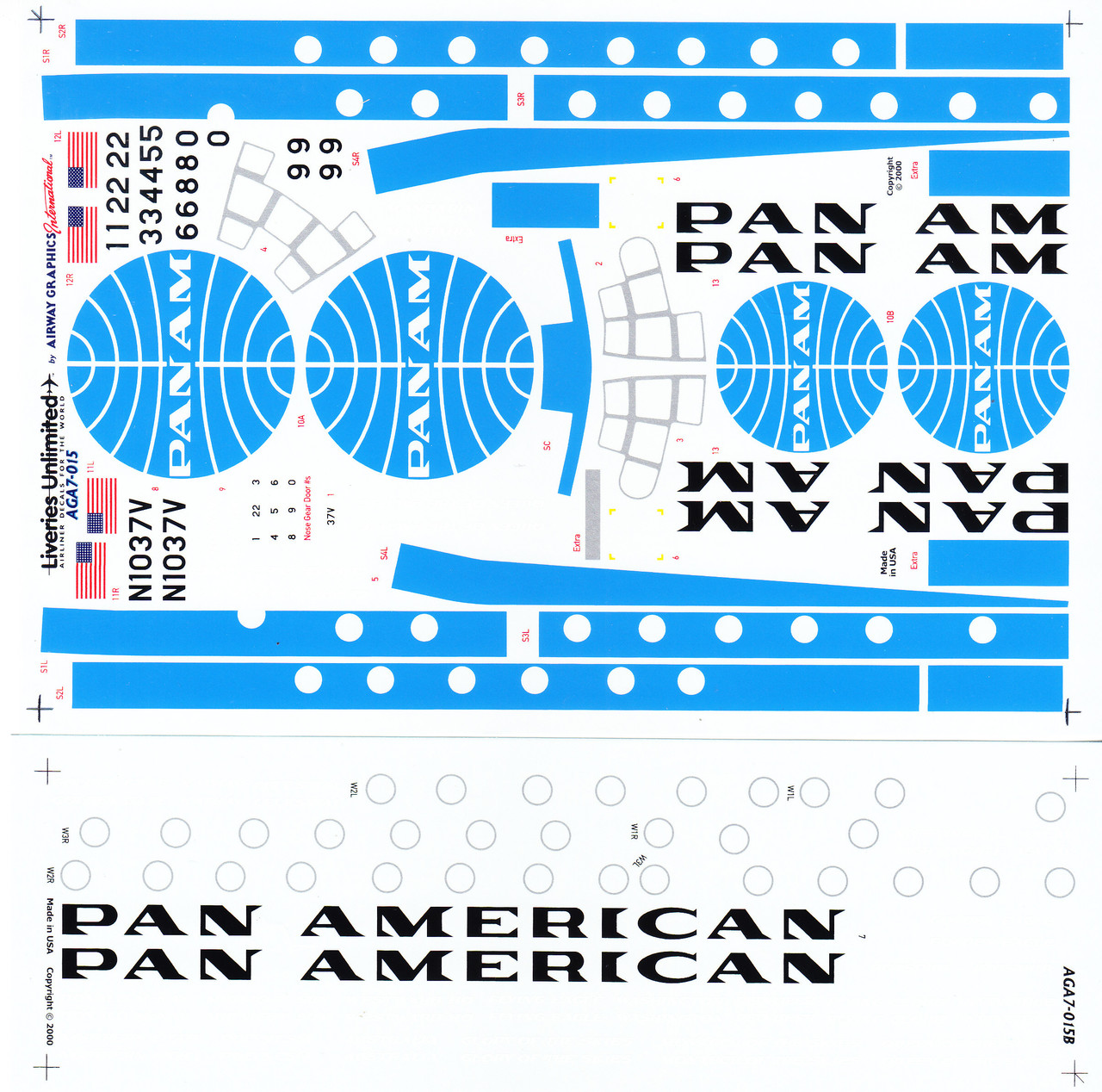 1/72 Scale Decal Pan American B-377 Stratocruiser