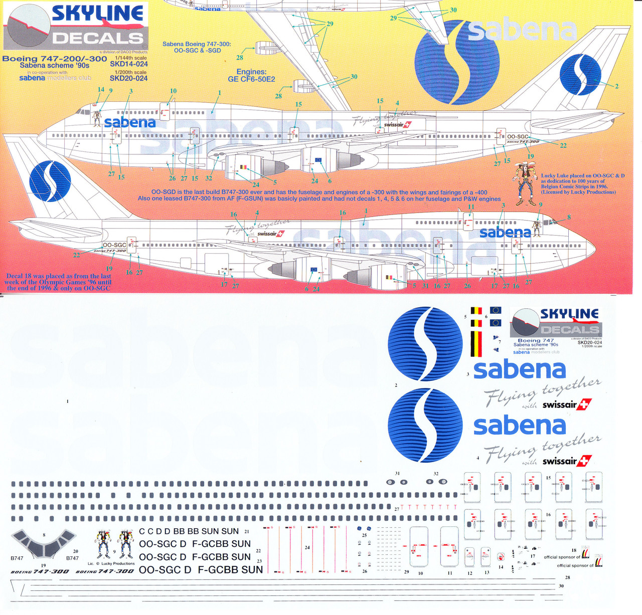 Decals By Aircraft - BOEING - 747 - Page 1 - JoyDecals.com