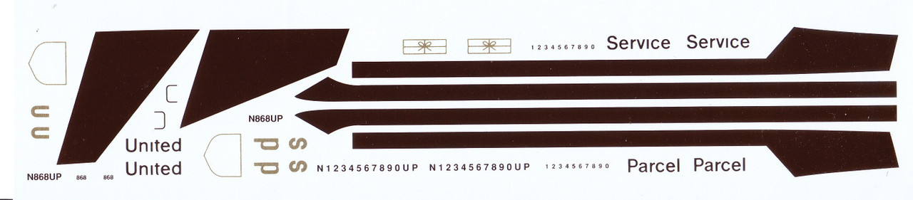 1/200 Scale Decal UPS DC-8
