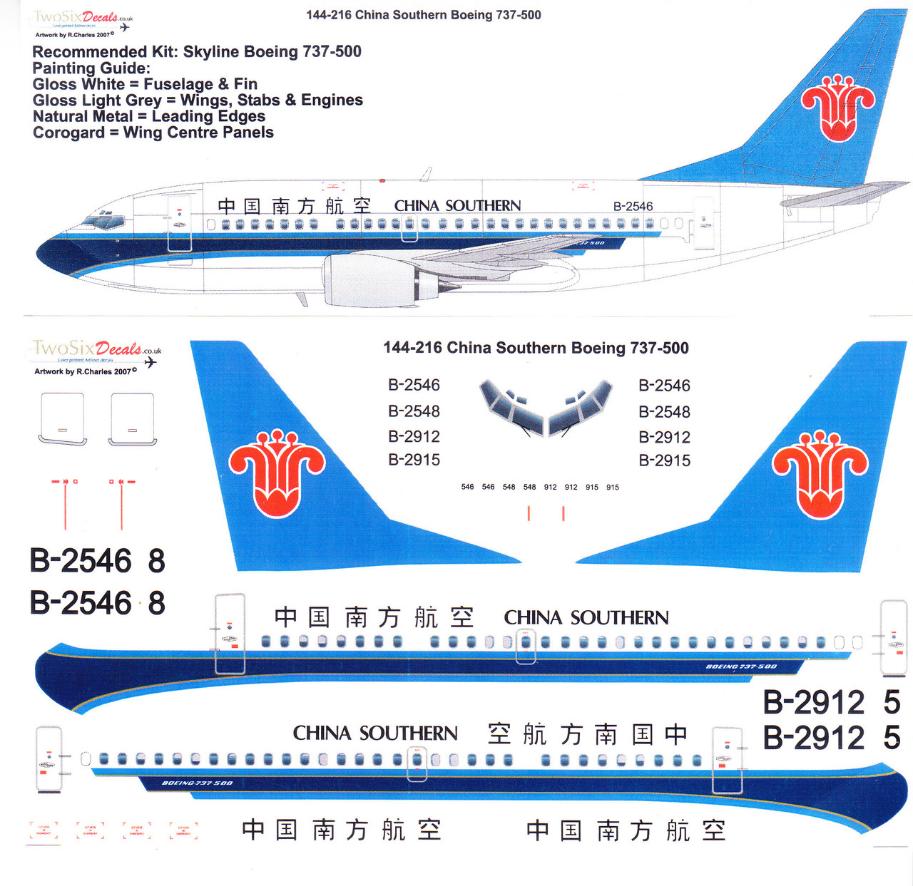 Decals By Aircraft - BOEING - 737 - Page 1 - JoyDecals.com