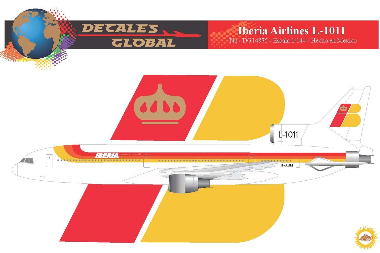 1/144 Scale Decal Iberia L-1011