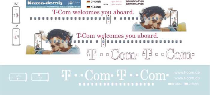 1/144 Scale Decal Germanwings Spirit of T.Com A-319