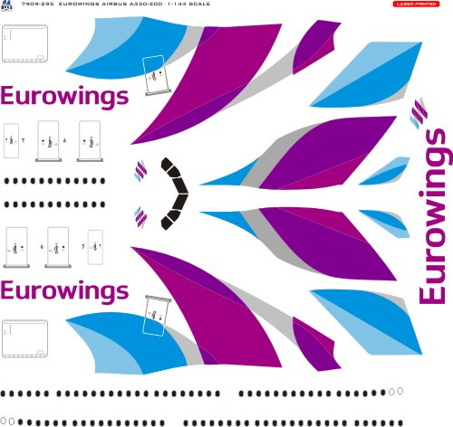 1/144 Scale Decal Eurowings A330-200