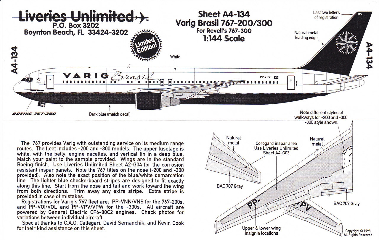 Zvezda - Boeing 767-300 Varig - Work in Progress - Aircraft ...