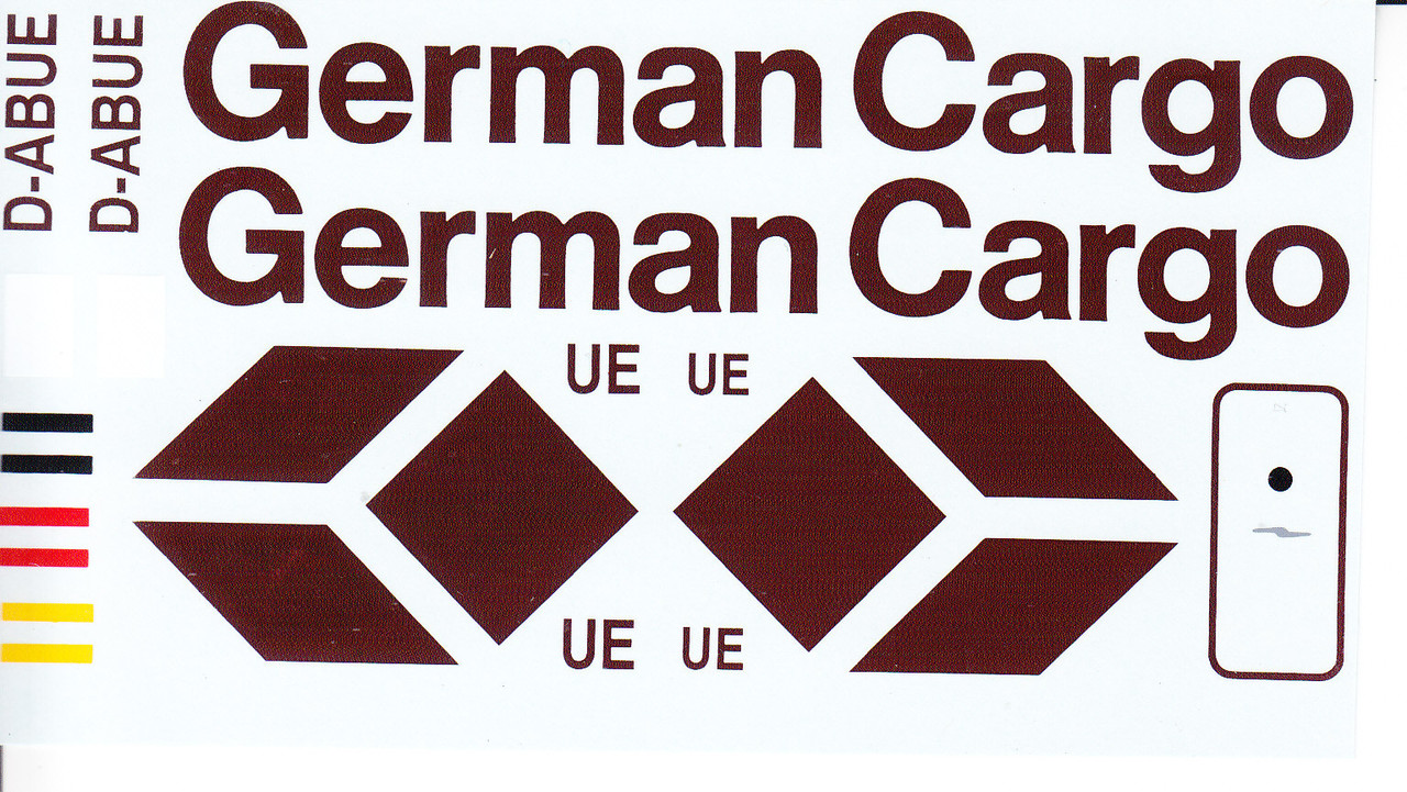 1/72 Scale Decal German Cargo 707-300F
