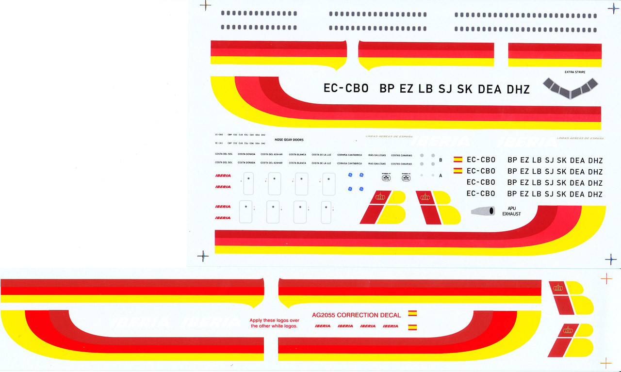 1/200 Scale Decal Iberia DC10-30
