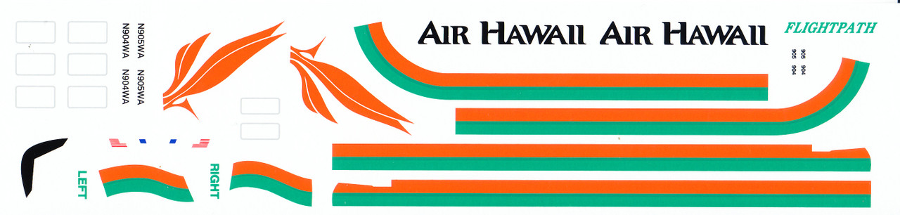 1/200 Scale Decal Air Hawaii DC-10