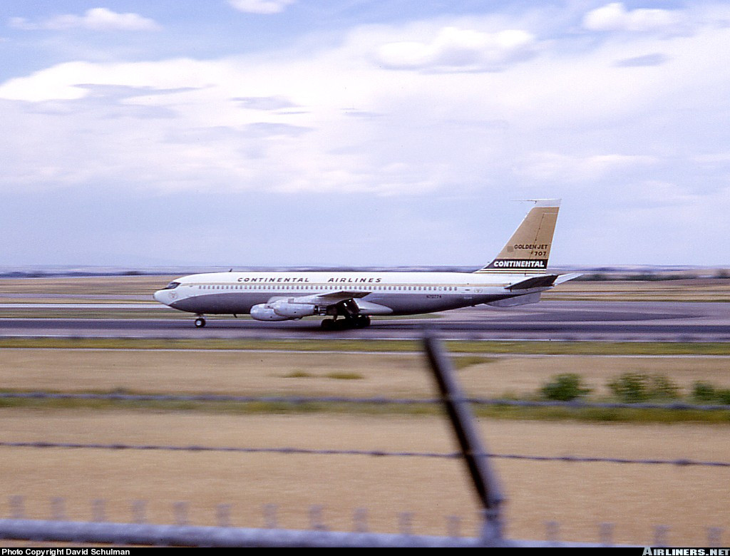 1/144 Scale Decal Continental 707 Golden Jet.