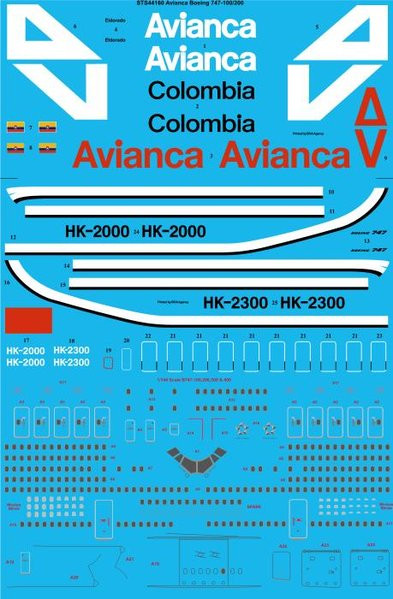 Decals By Aircraft - BOEING - 747 - Page 15 - JoyDecals.com