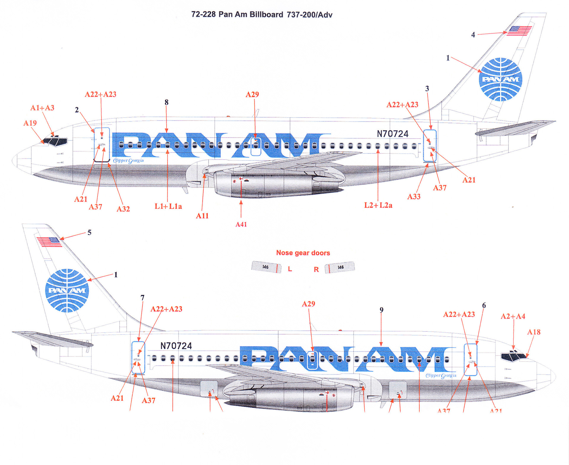 Decals By Aircraft - BOEING - 737 - Page 1 - JoyDecals.com