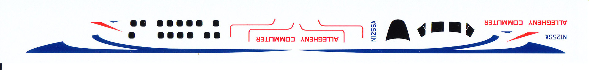 1/144 Scale Decal Allegheny Commuter DHC-6 Twin Otter
