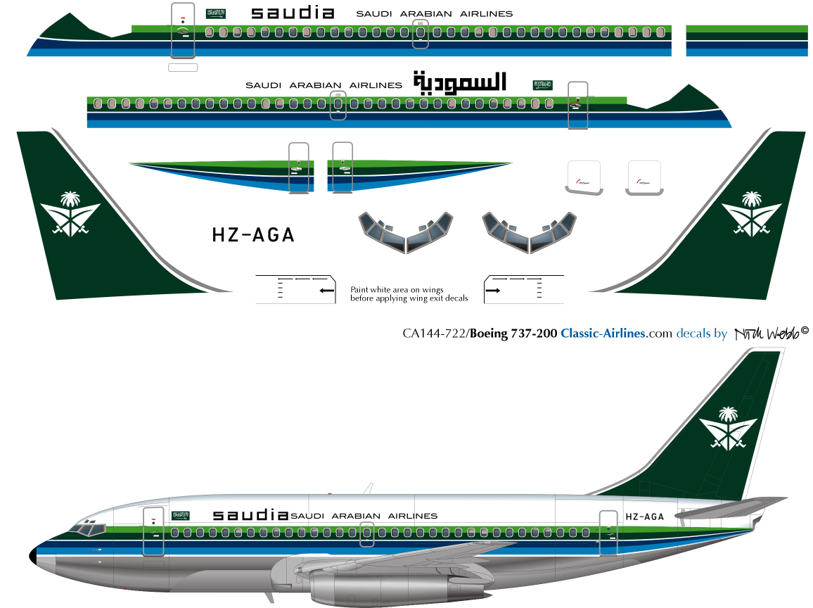 Decals By Aircraft - BOEING - 737 - Page 1 - JoyDecals.com
