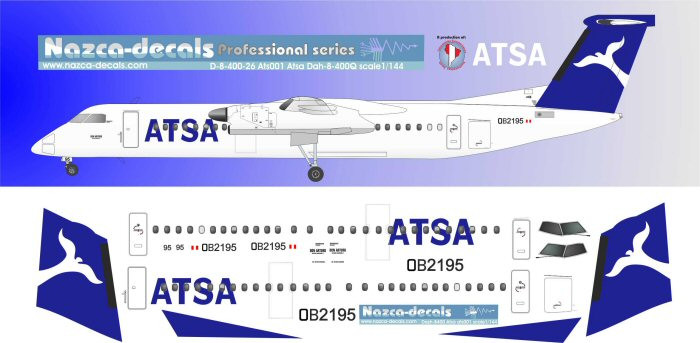 Decals By Aircraft - DE HAVILLAND - DHC-8 / Dash 8 - Page 1 - JoyDecals.com