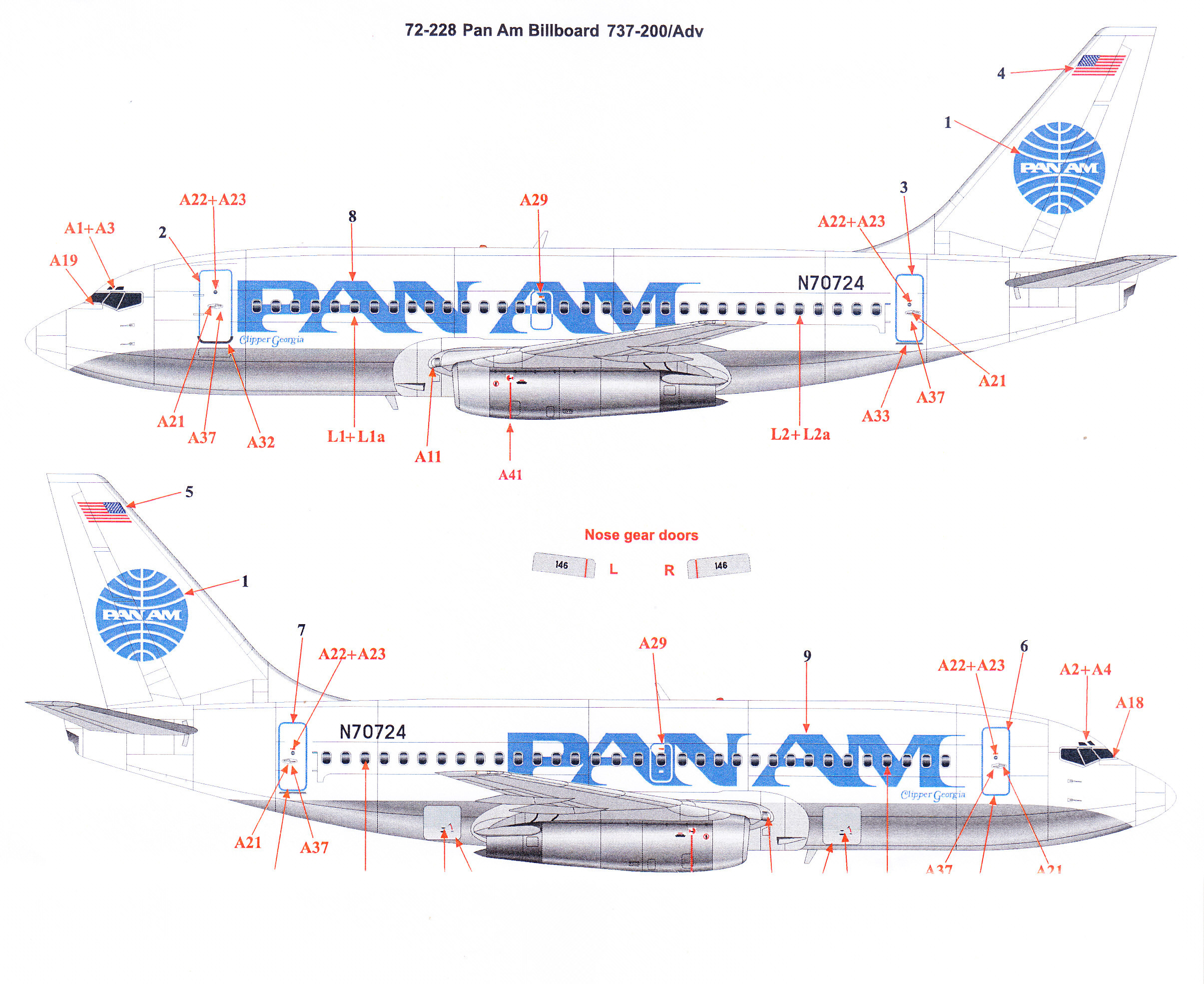 Decals By Aircraft - BOEING - 737 - Page 1 - JoyDecals.com