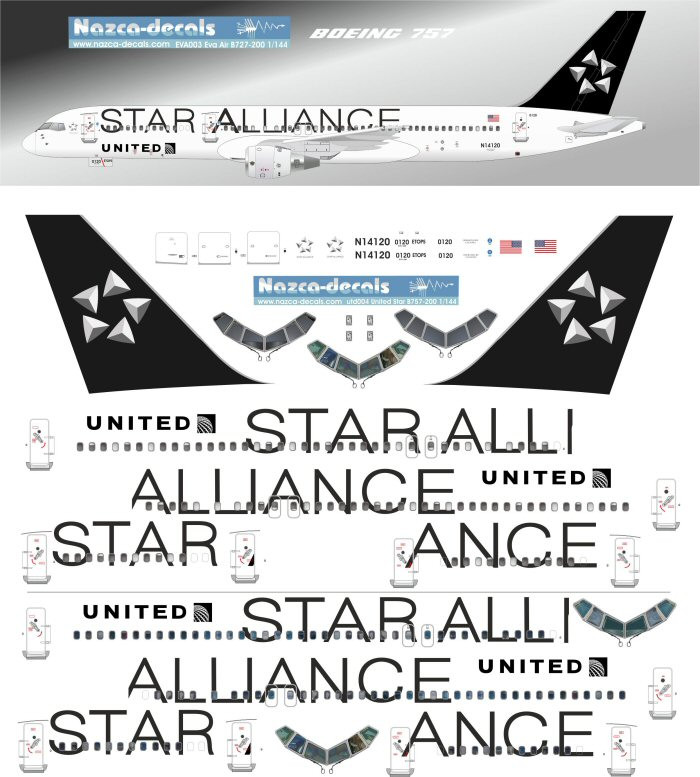 Decals By Aircraft - BOEING - 757 - Page 1 - JoyDecals.com