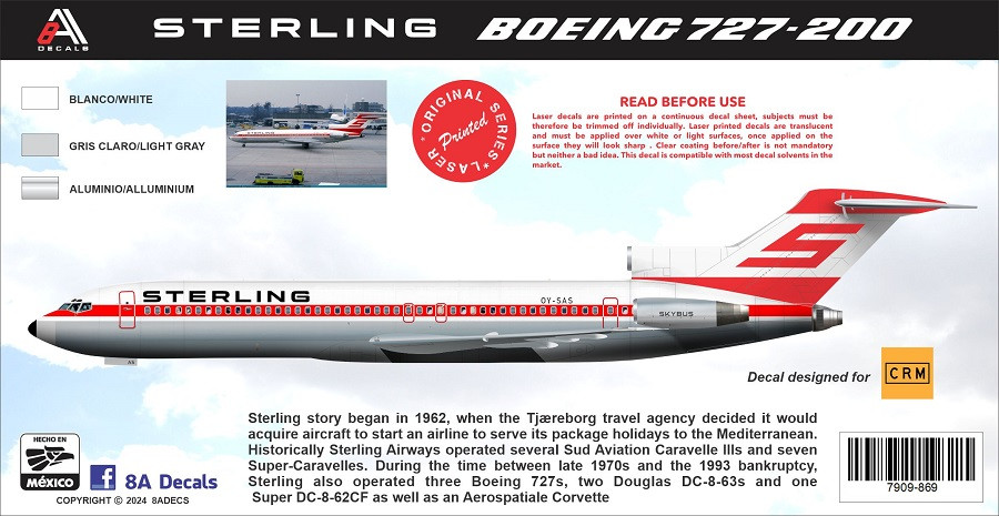 Decals By Aircraft - BOEING - 727 - Page 1 - JoyDecals.com