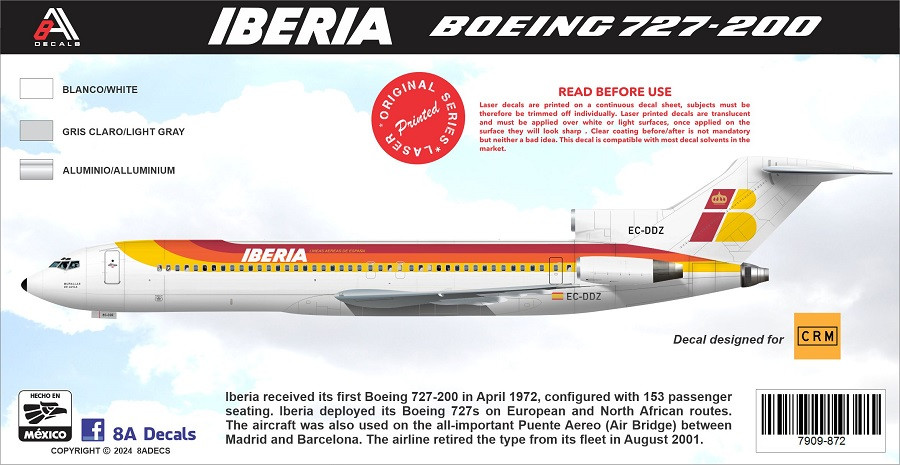 Decals By Aircraft - BOEING - 727 - Page 1 - JoyDecals.com
