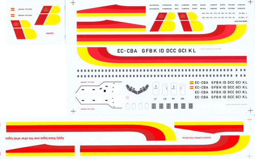 1/144 Scale Decal Iberia 727-200