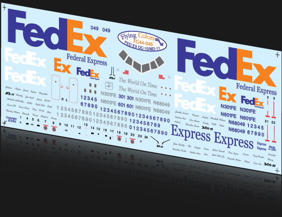 1/144 Scale Decal FedEx MD-11