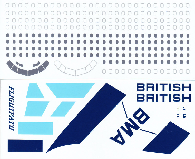 1/72 Scale Decal BMA - British Midland 707