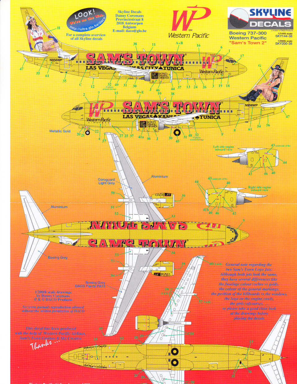 Decals By Aircraft - BOEING - 737 - Page 1 - JoyDecals.com